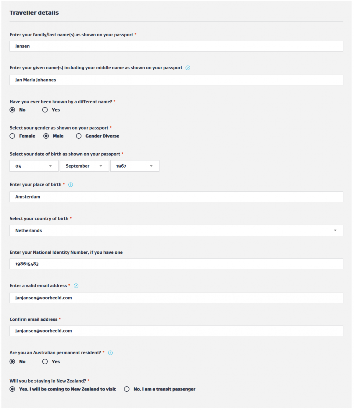 NZeTA handleiding Nederlands - Handleiding NZeTA Nieuw-Zeeland